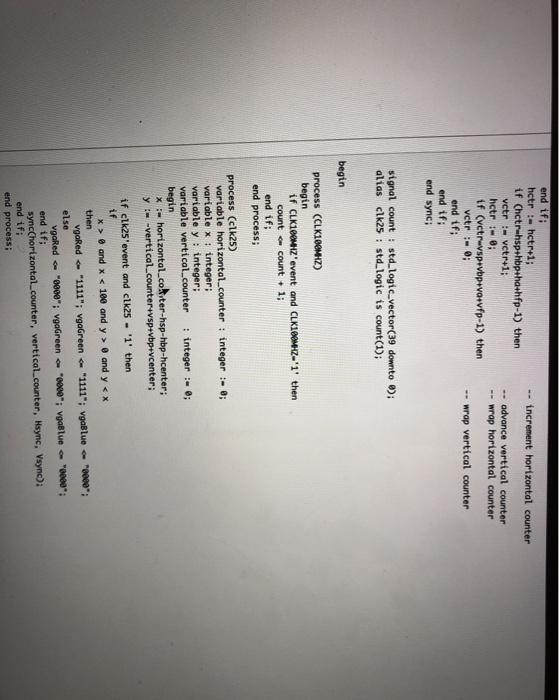 The Following Vhdl Module Runs On A Basys3 Board The 