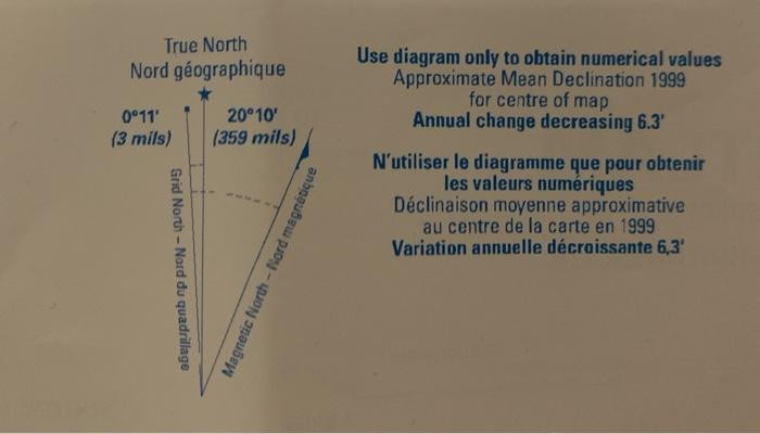 Solved Find the magnetic declination for the year 2020. Use | Chegg.com