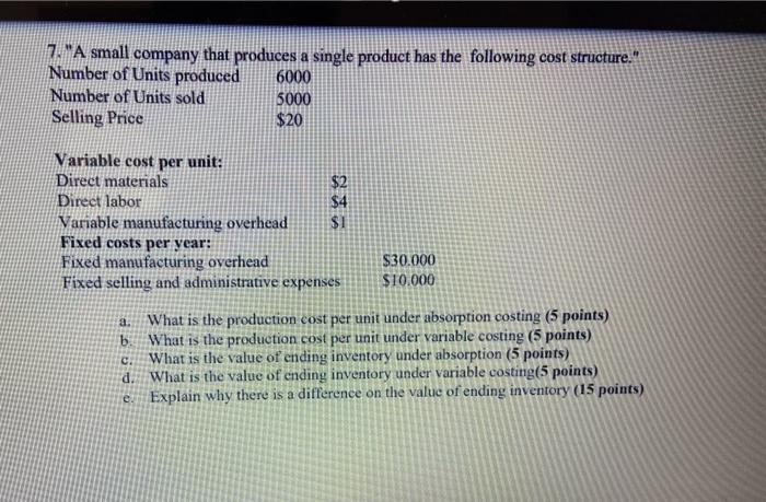 Solved 3. Frase Corp is manufacturing marbles in two types | Chegg.com