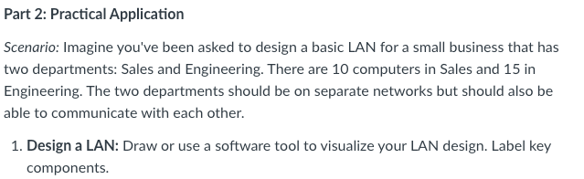 Solved Part 2: Practical ApplicationScenario: Imagine you've | Chegg.com