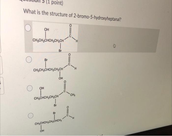 Solved (1 point) What is the structure of | Chegg.com