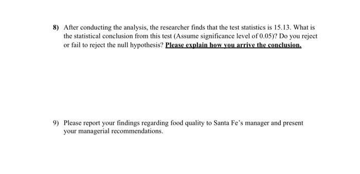 4 What Is The Statistical Conclusion From This