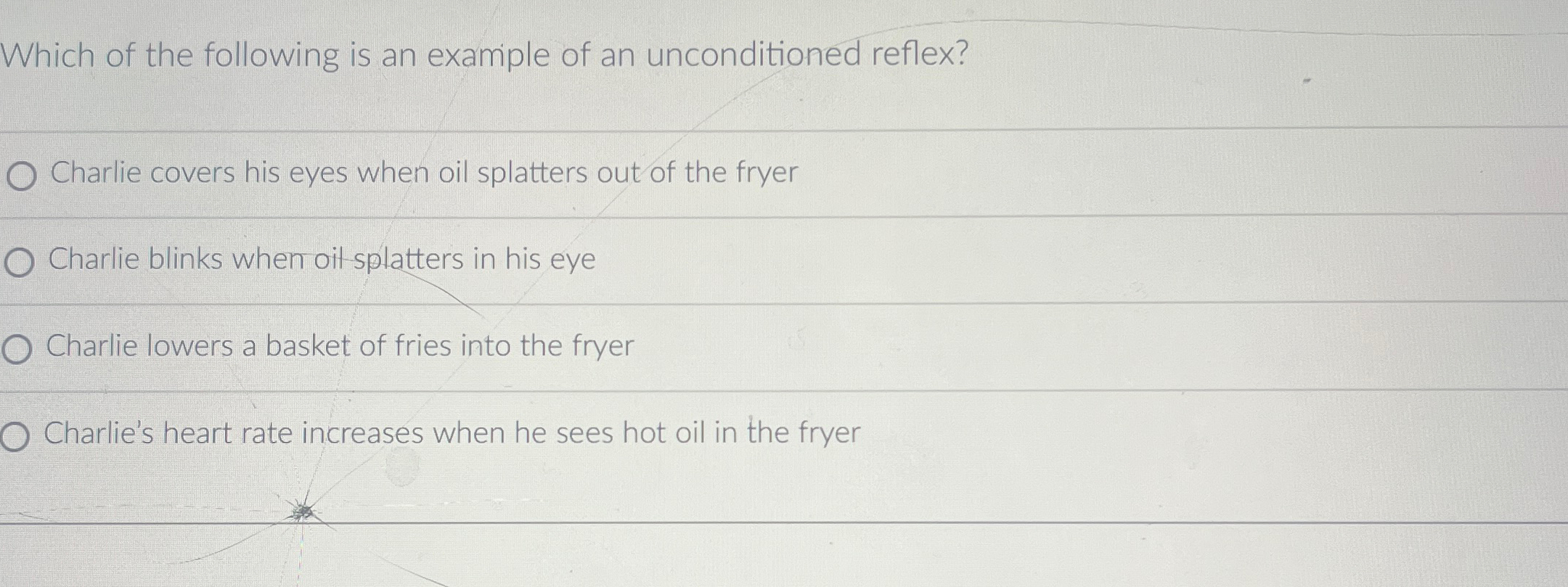 Solved Which of the following is an example of an | Chegg.com