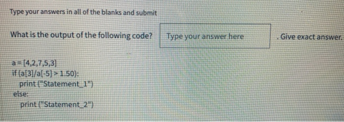 Solved Type your answers in all of the blanks and submit | Chegg.com