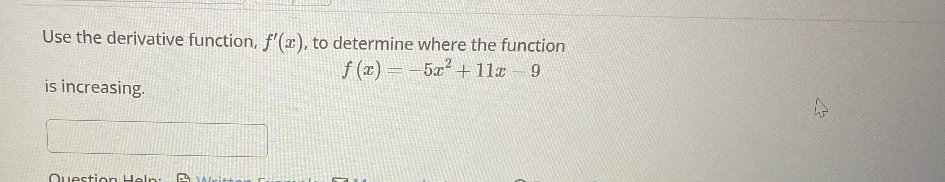Solved Use The Derivative Function Fx ﻿to Determine 6807