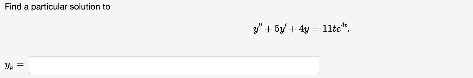 Solved Find a particular solution | Chegg.com