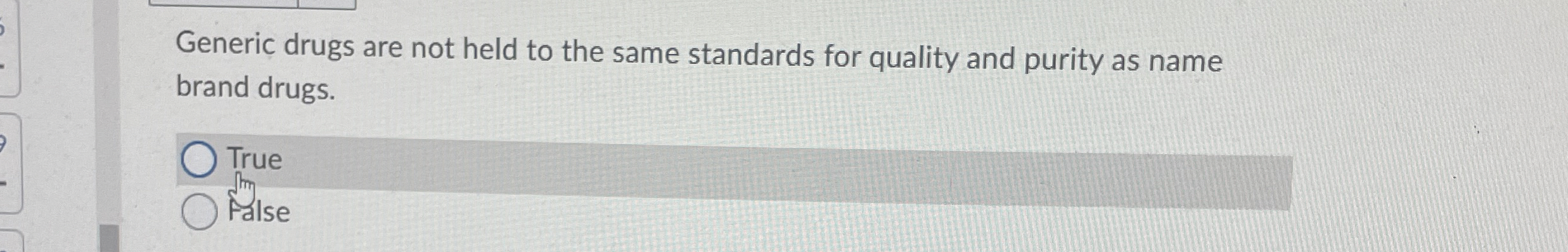 Solved Generic drugs are not held to the same standards for | Chegg.com
