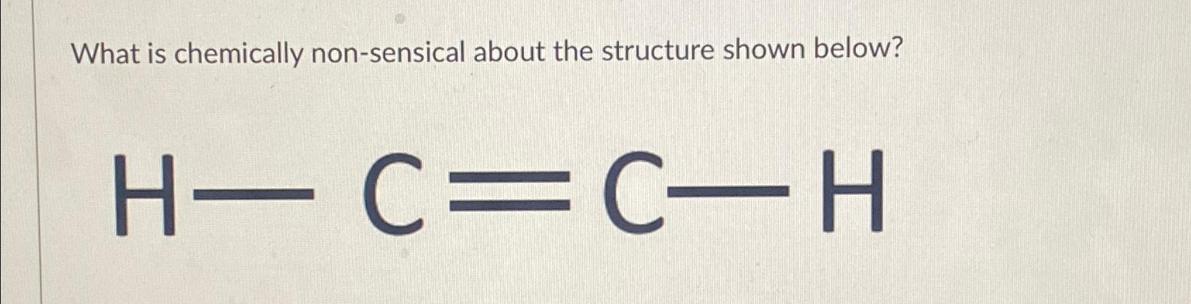 Solved H-C=C-H | Chegg.com