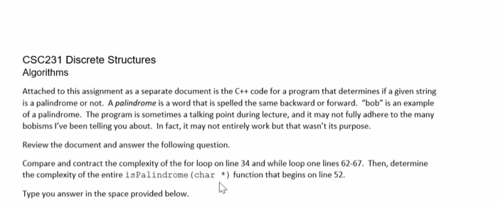 Solved CSC231 Discrete Structures Algorithms Attached to | Chegg.com