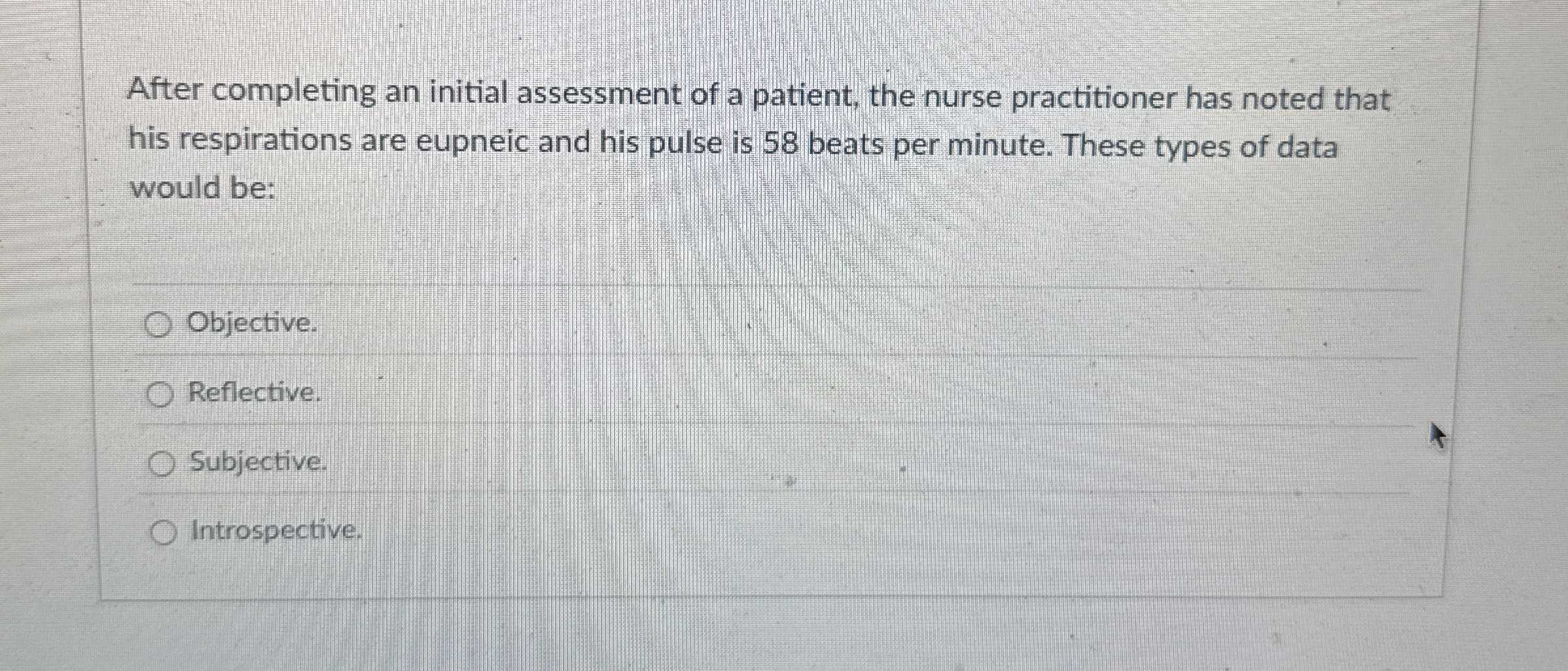 After completing an initial assessment of a patient, | Chegg.com