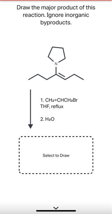 Solved Draw the major product of this reaction. Ignore | Chegg.com