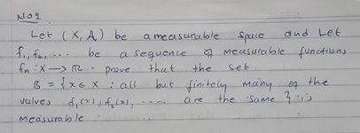 Solved NO.1Let (x,A) ﻿be ameasurable space and Let | Chegg.com