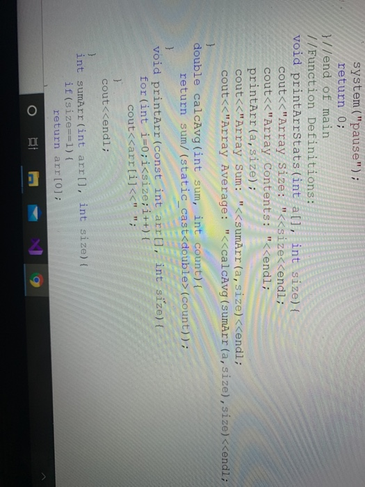 Solved Trace The Following Piece Of Code And Record The