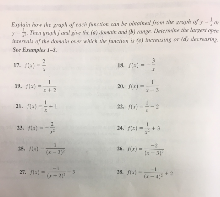 Solved Explain how the graph of each function can be | Chegg.com