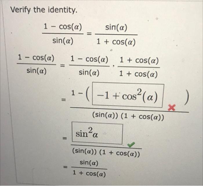 Solved Verify the identity. | Chegg.com