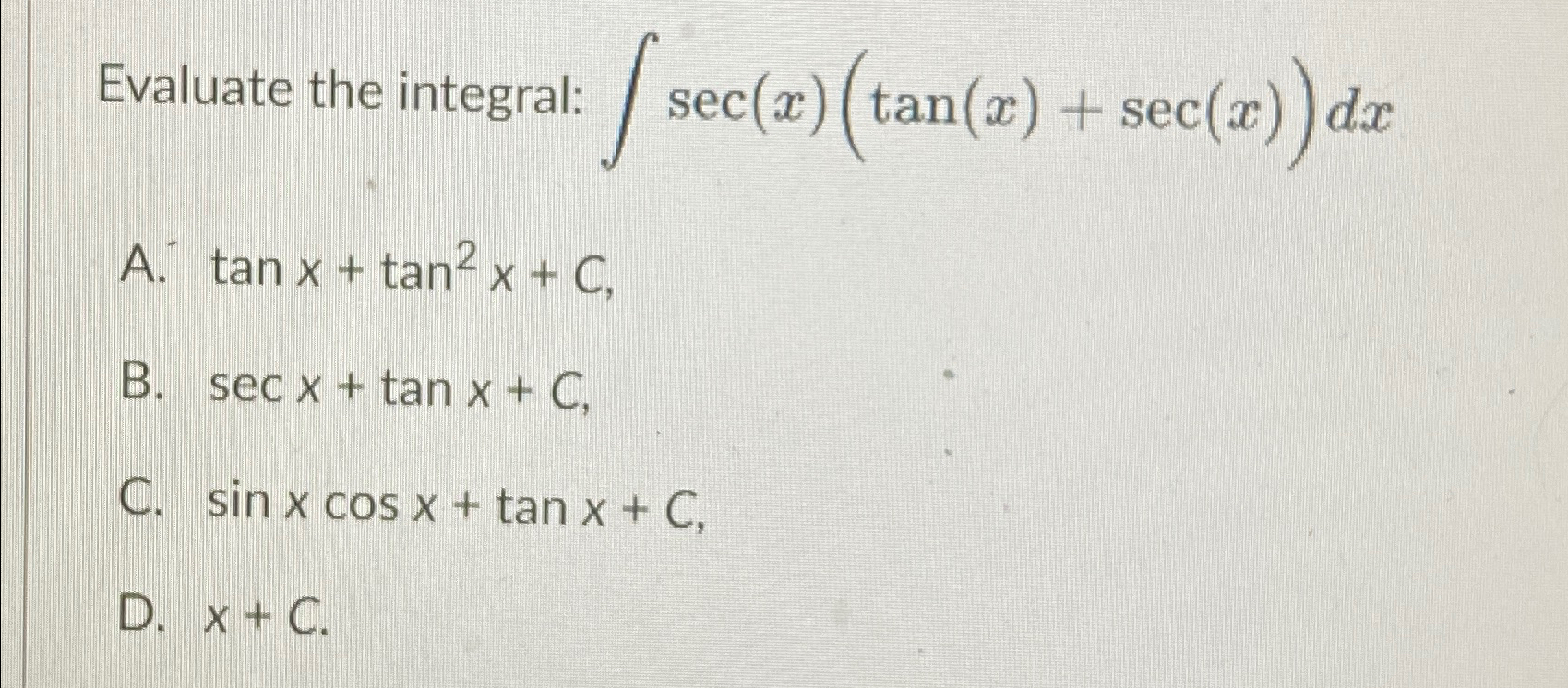 Solved Evaluate the integral: | Chegg.com
