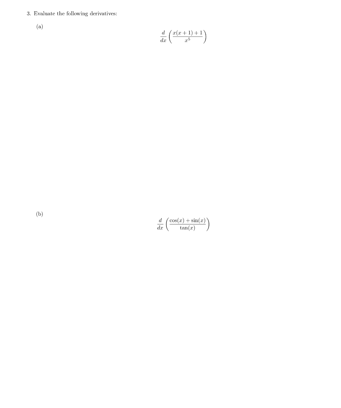 Solved Evaluate the following | Chegg.com