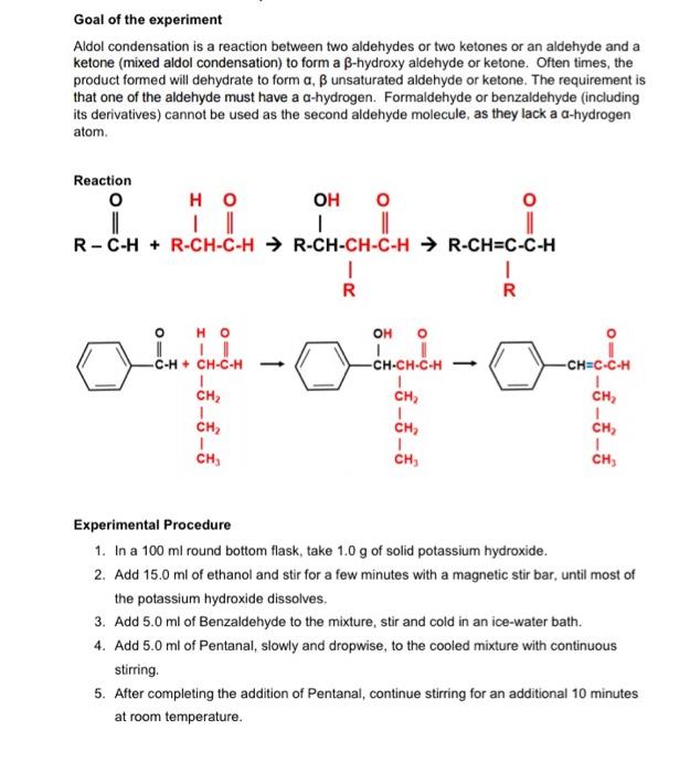 Solved Post-lab questions 1. The B-hydroxy aldehyde (or | Chegg.com