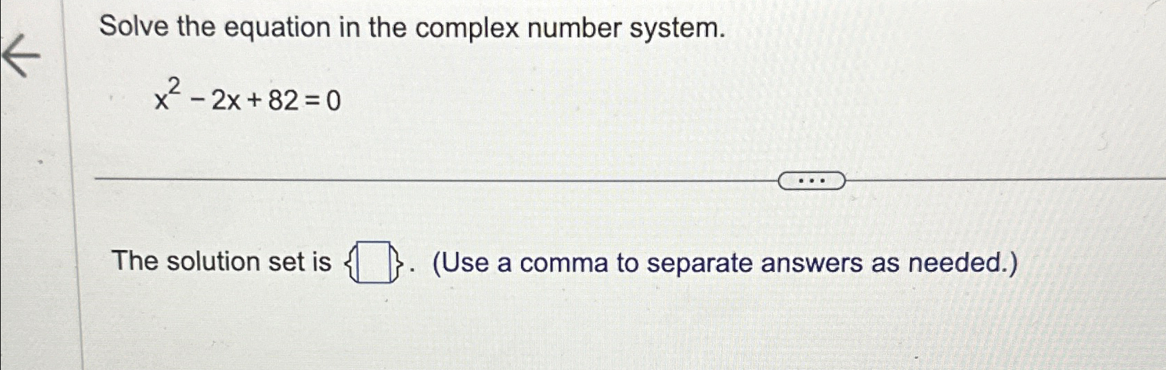 Solved Solve the equation in the complex number | Chegg.com
