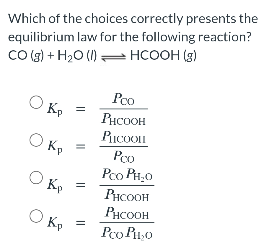 Solved Which of the choices correctly presents the | Chegg.com