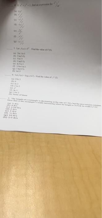 (ii) 1/y3 (ib) =13 (iv) −12y (d) −1x2/, (e) y2−1e2 | Chegg.com