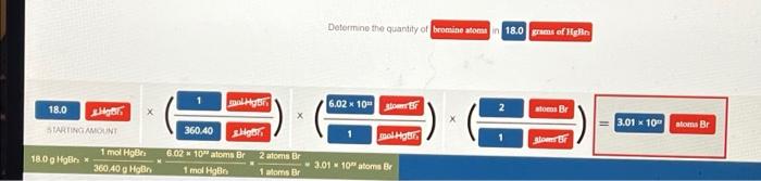 Solved 18.0 gHgBrz STARTING AMOUNT 18.0 g HgBr₂ x X 1 mol | Chegg.com