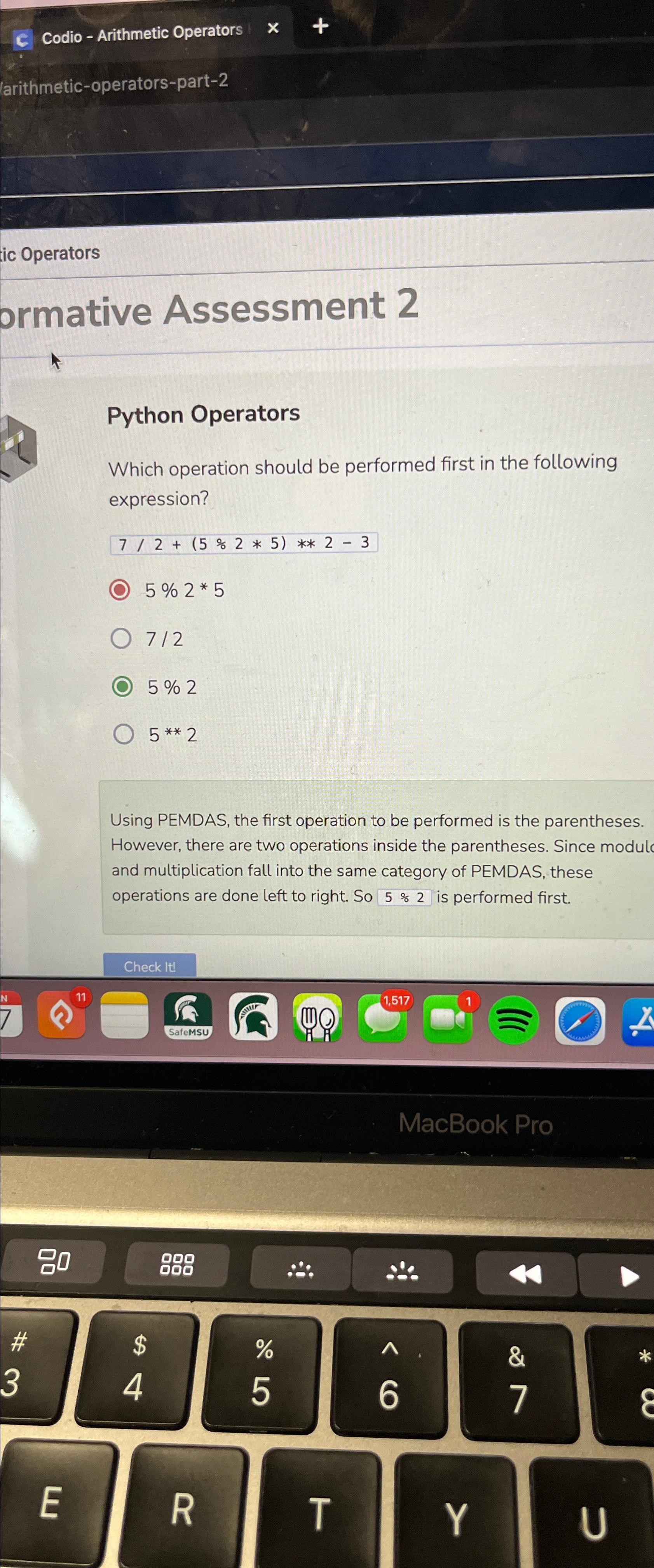 Solved Codio - ﻿Arithmetic | Chegg.com