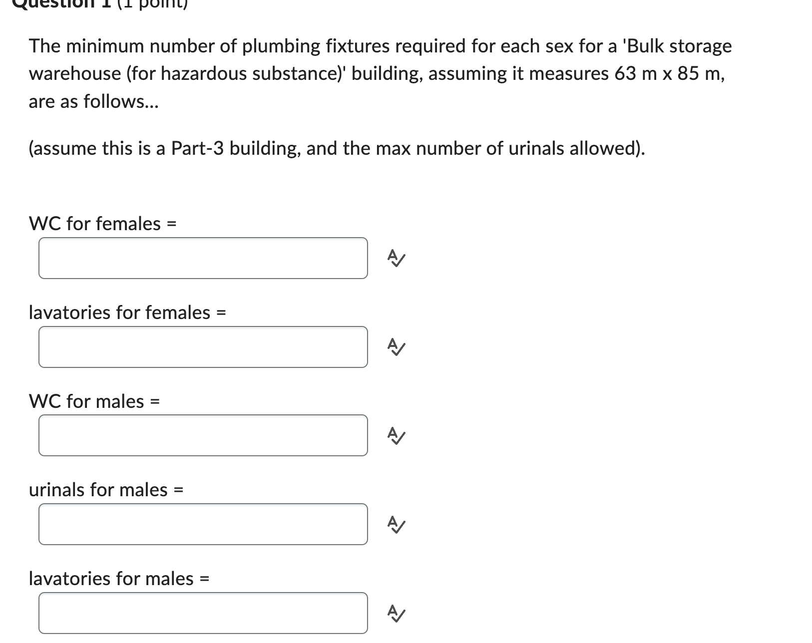 Solved using the OBC 2024 ﻿The minimum number of plumbing | Chegg.com
