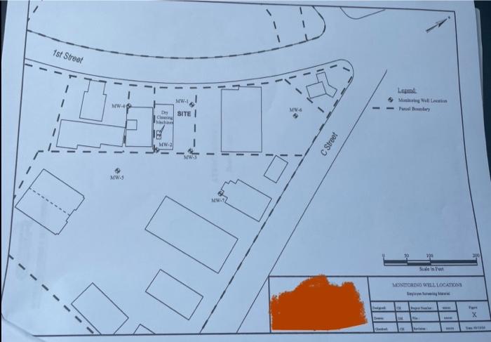 Solved Create a PCE concentration contour map using the | Chegg.com