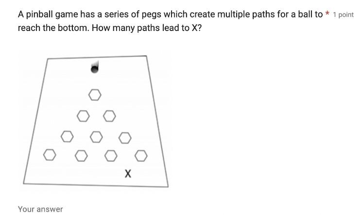 Solved A pinball game has a series of pegs which create | Chegg.com