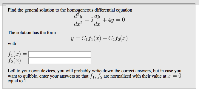 Solved Find the general solution to the homogeneous | Chegg.com