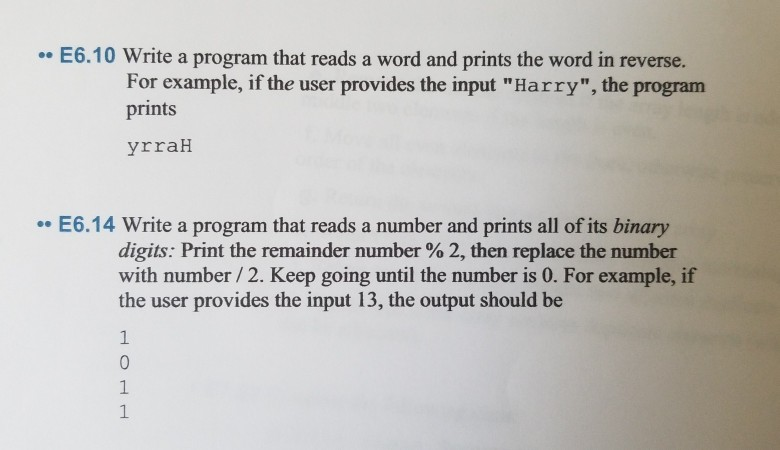 Solved . E6.10 Write a program that reads a word and prints | Chegg.com