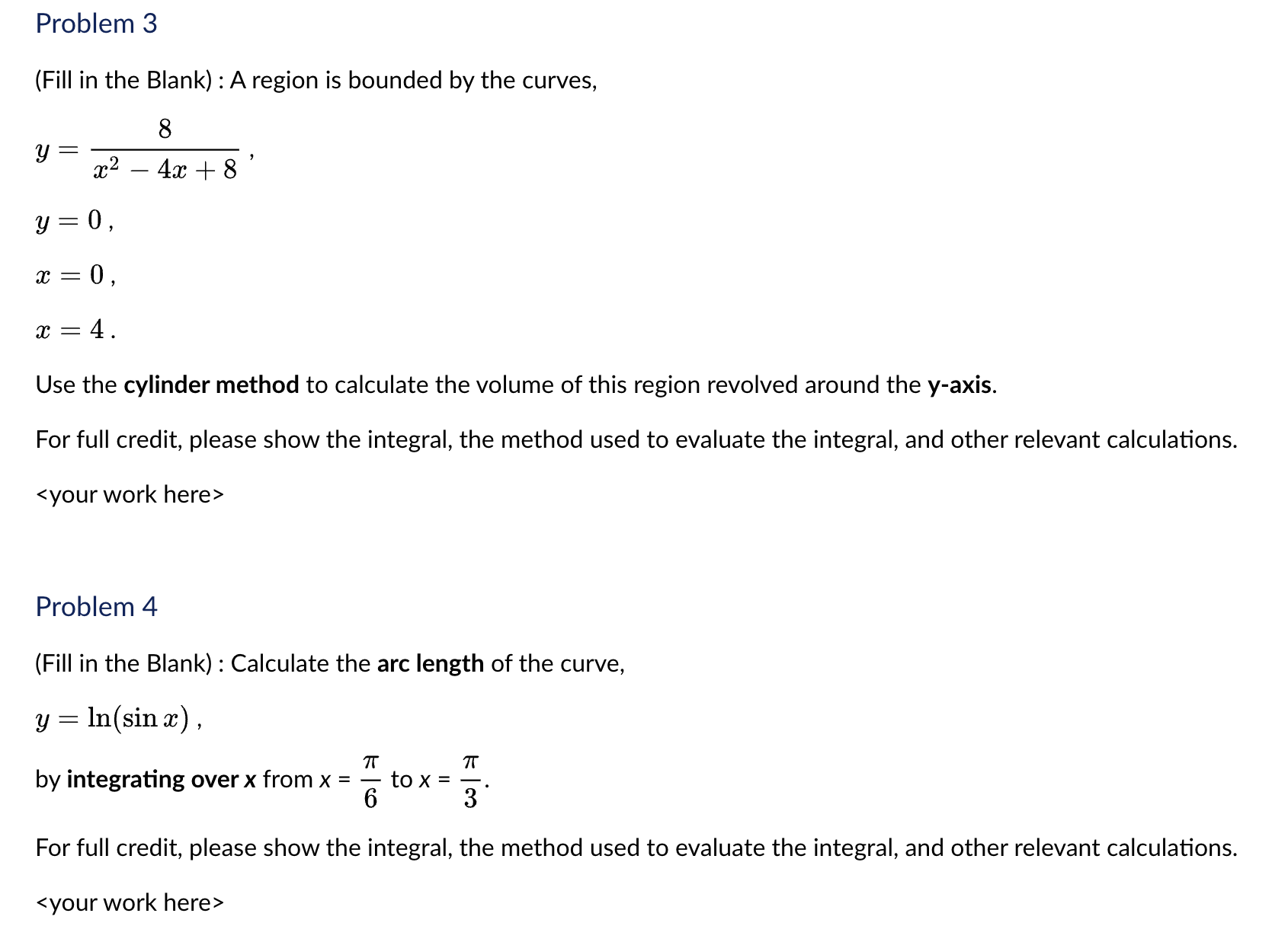 Solved Need help with both problems 3 ﻿and problem 4 | Chegg.com