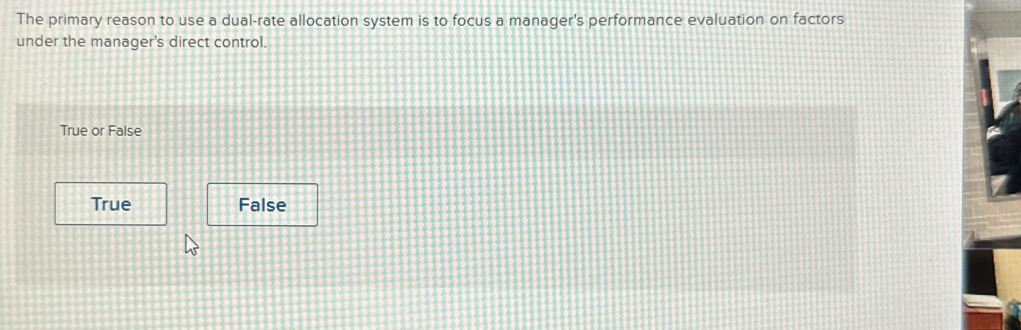 Solved The primary reason to use a dual-rate allocation | Chegg.com