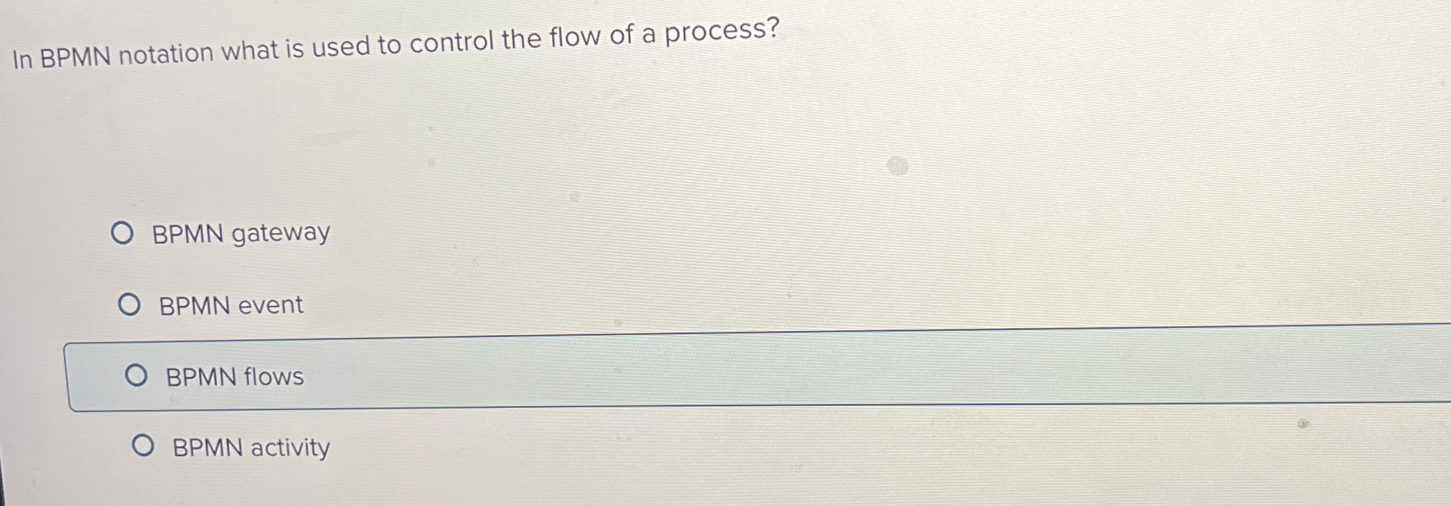 Solved In BPMN notation what is used to control the flow of | Chegg.com