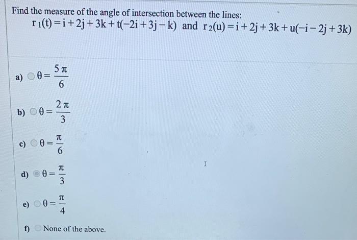 Solved i keep getting the answer to be 2pi/3 can someone | Chegg.com