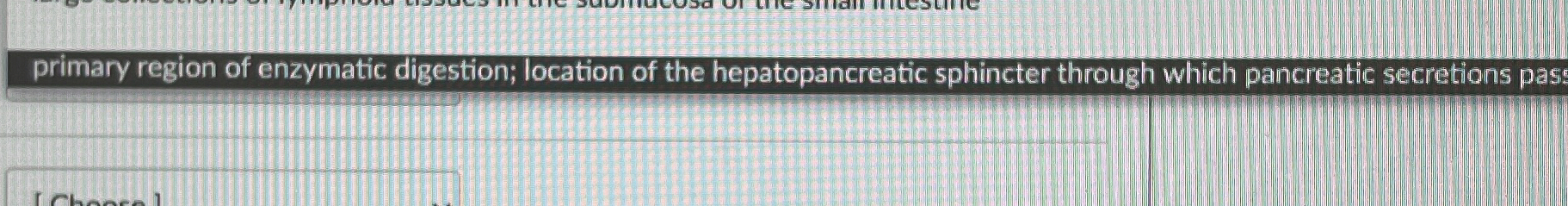 Solved primary region of enzymatic digestion; location of | Chegg.com