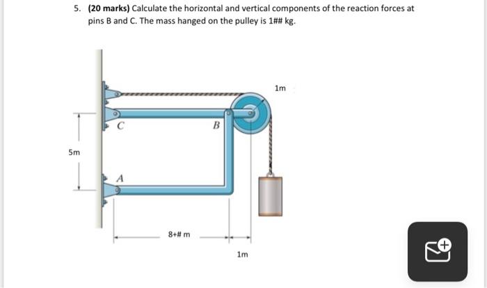 Solved 5. (20 marks) Calculate the horizontal and vertical | Chegg.com Solved 5. (20 marks) Calculate the horizontal and vertical | Chegg.com