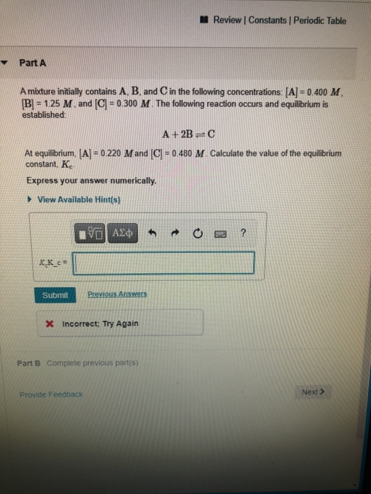 Solved Review Constants Periodic Table Part A A mixture | Chegg.com