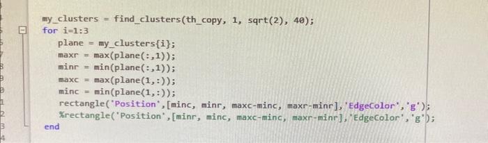 Solved Matlab: this code is supposed to create rectangles | Chegg.com