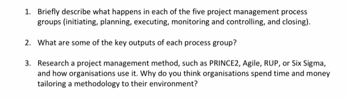 Solved 1 Briefly Describe What Happens In Each Of The Five Chegg