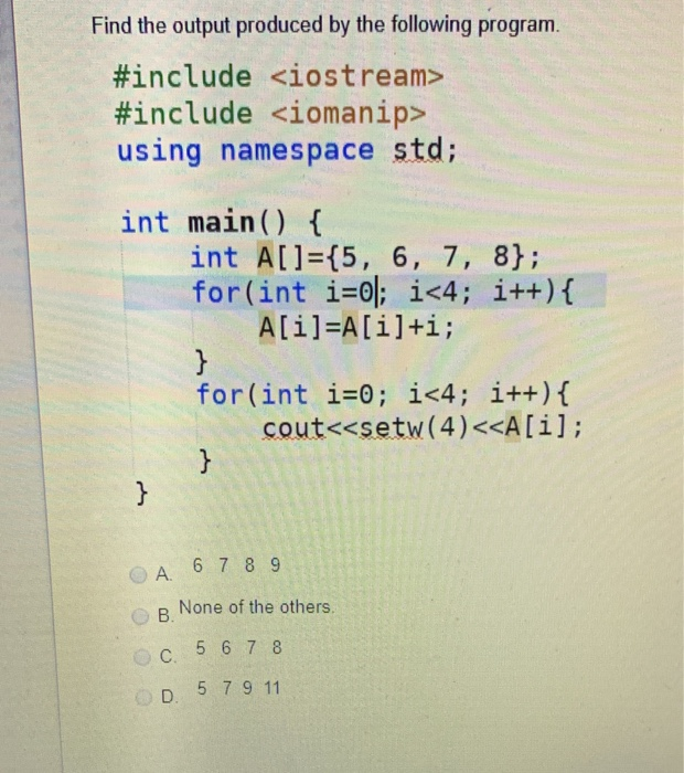 Solved #include using namespace std; int main() { int x=20; | Chegg.com