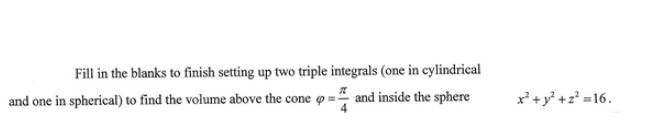 Solved Fill in the blanks to finish setting up two triple | Chegg.com