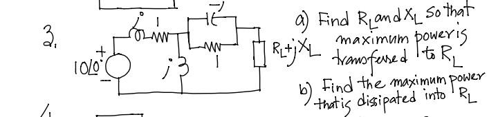 Solved a) Find RL and XL so that iX maximum poweris i. xL | Chegg.com