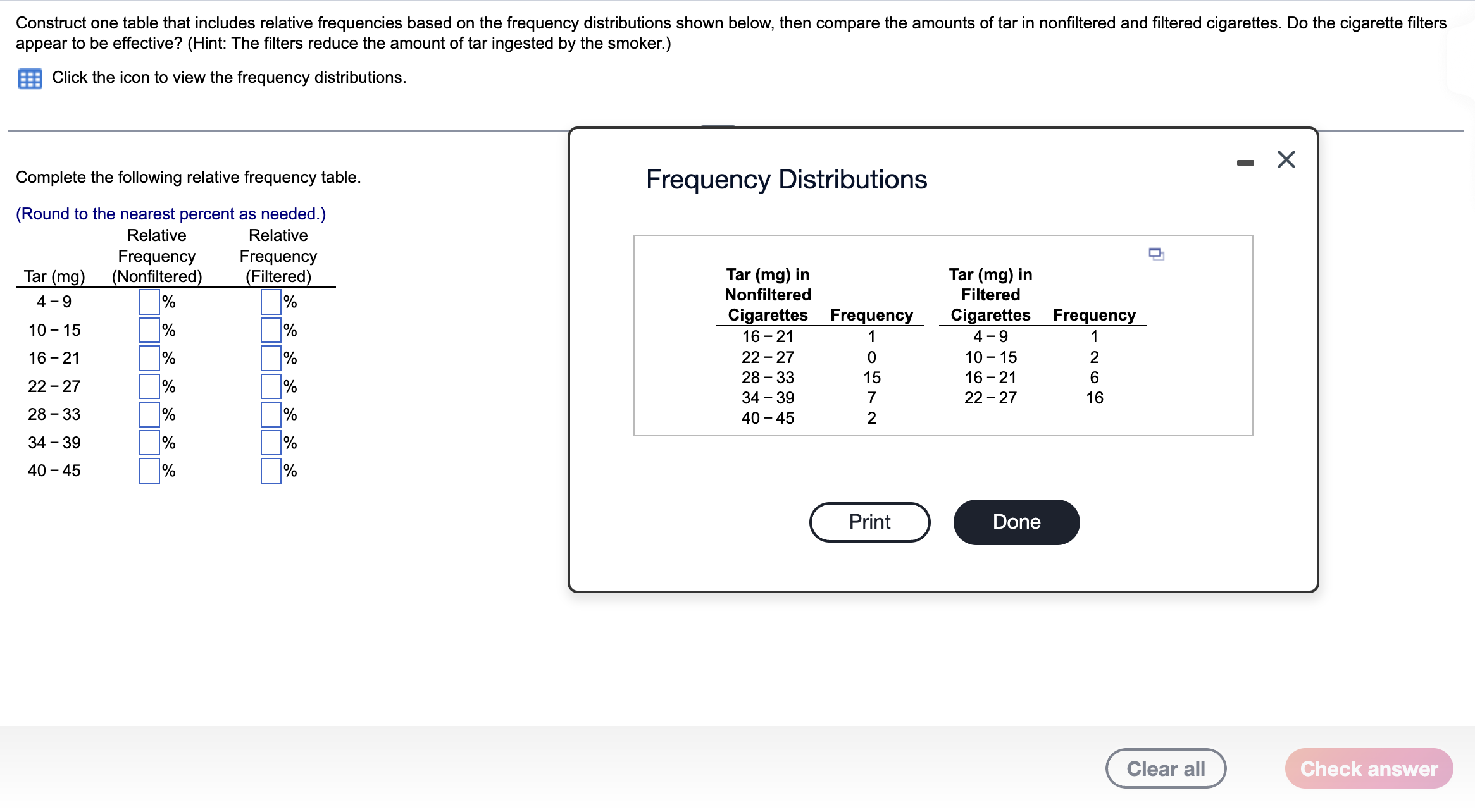 Solved Construct one table that includes relative | Chegg.com