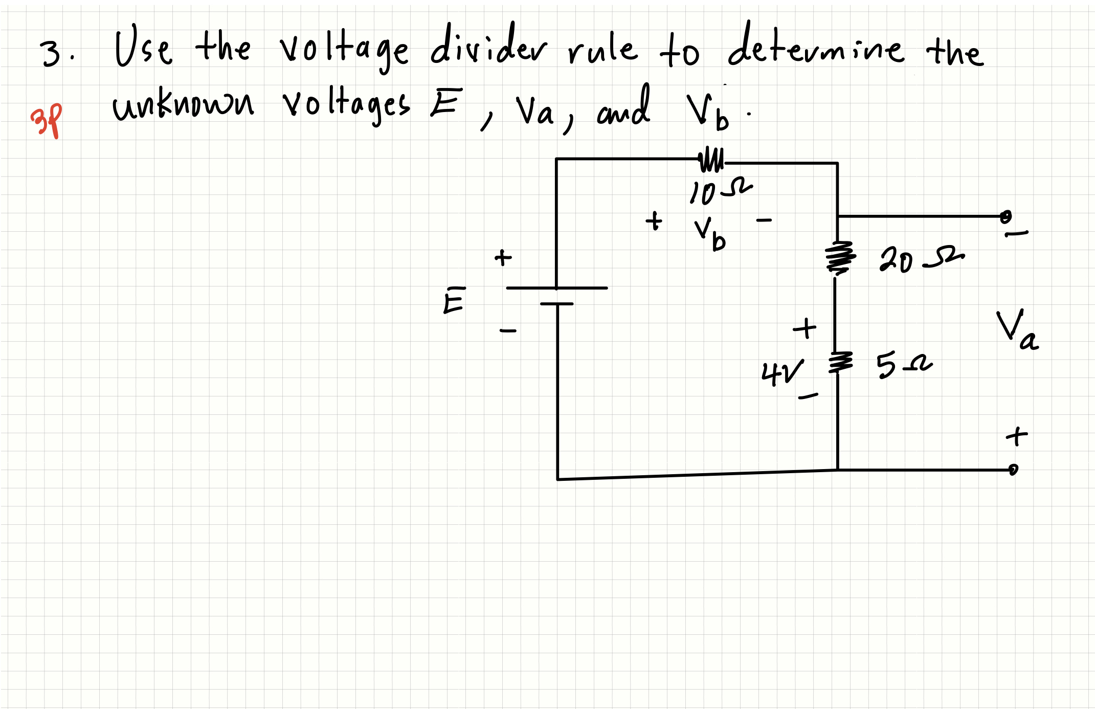 Solved Use the voltage divider rule to determine the ip | Chegg.com
