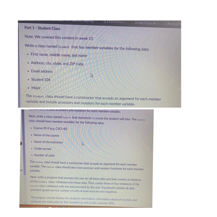 Solved using an array in c++ please help me cod this | Chegg.com
