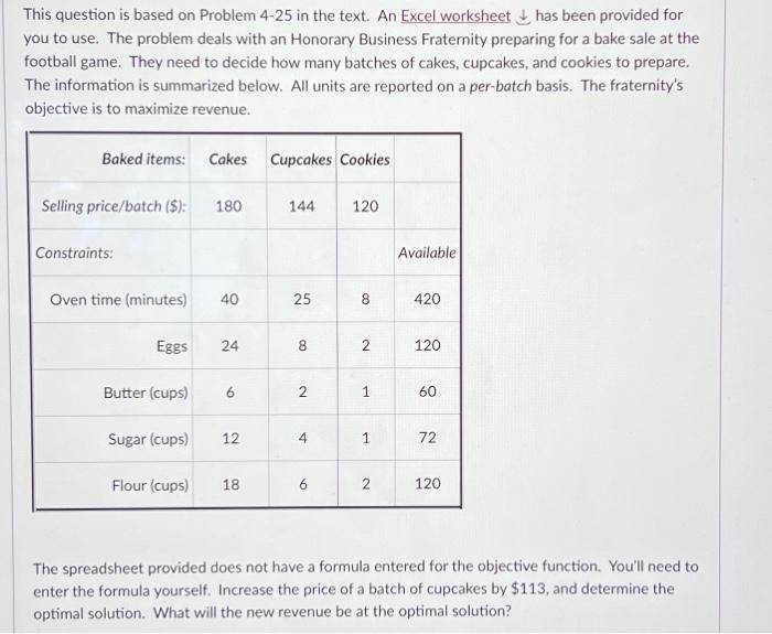 This Question Is Based On Problem 4 25 In The Text 