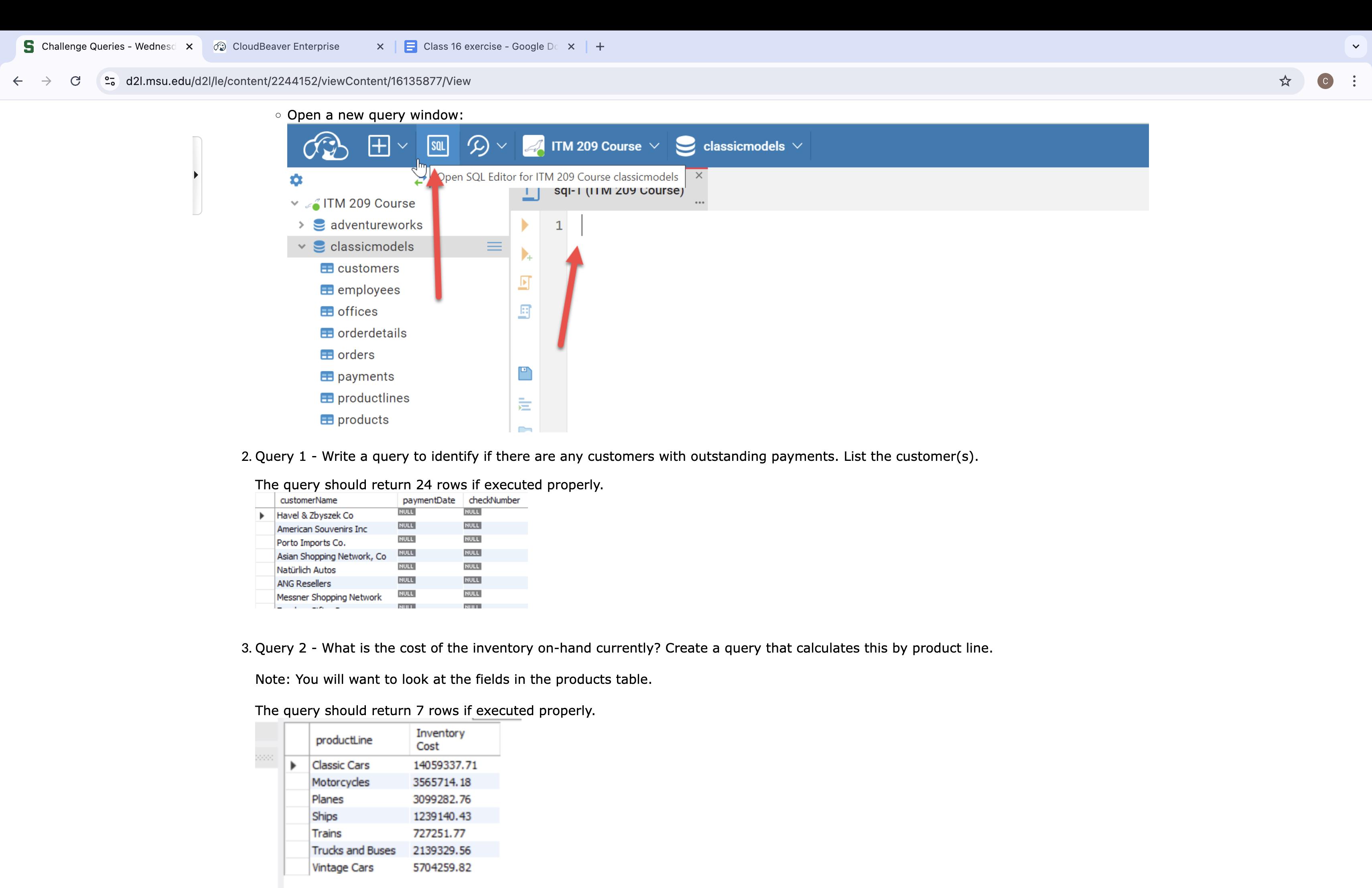 Solved Query 1 - ﻿Write a query to identify if there are any | Chegg.com