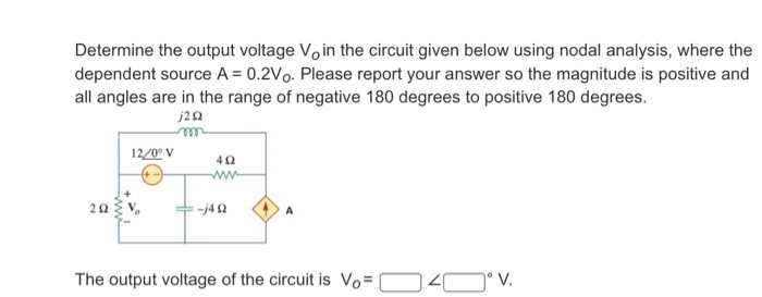 Solved Determine the output voltage Voin the circuit given | Chegg.com